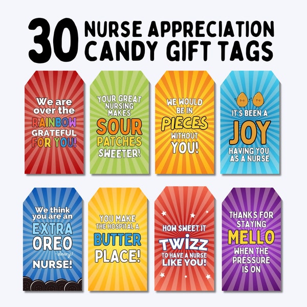 Candy Appreciation Thank You - Etsy