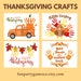 Thanksgiving Handprint and Footprint Craft Bundle 15 Printable Art ...