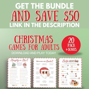 Christmas Bingo Game Fun Mix and Mingle Holiday Party Game, Office Find ...