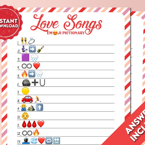Emoji Song Game - Etsy