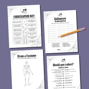 Office Halloween Games Bundle, Printable Fun & Spooky Corporate Party ...