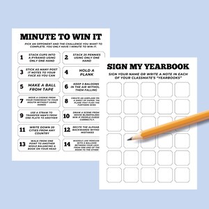 50th Class Reunion Games Bundle, Class of 1974 Fun Ice Breaker Games ...