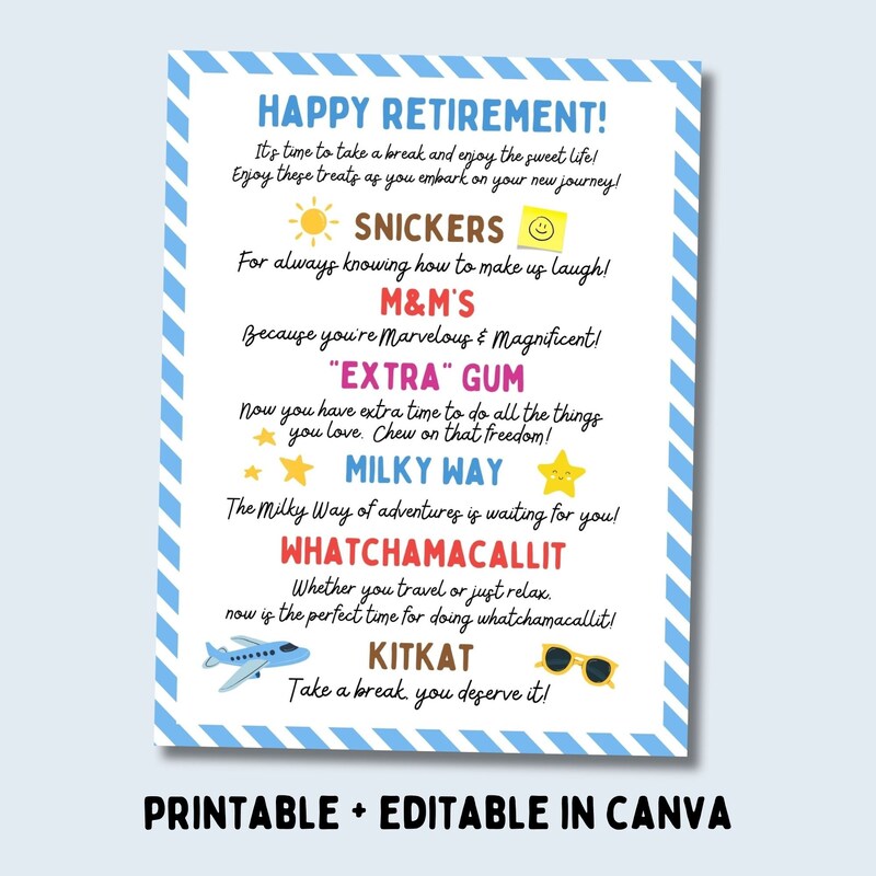 Retirement Poster - Etsy