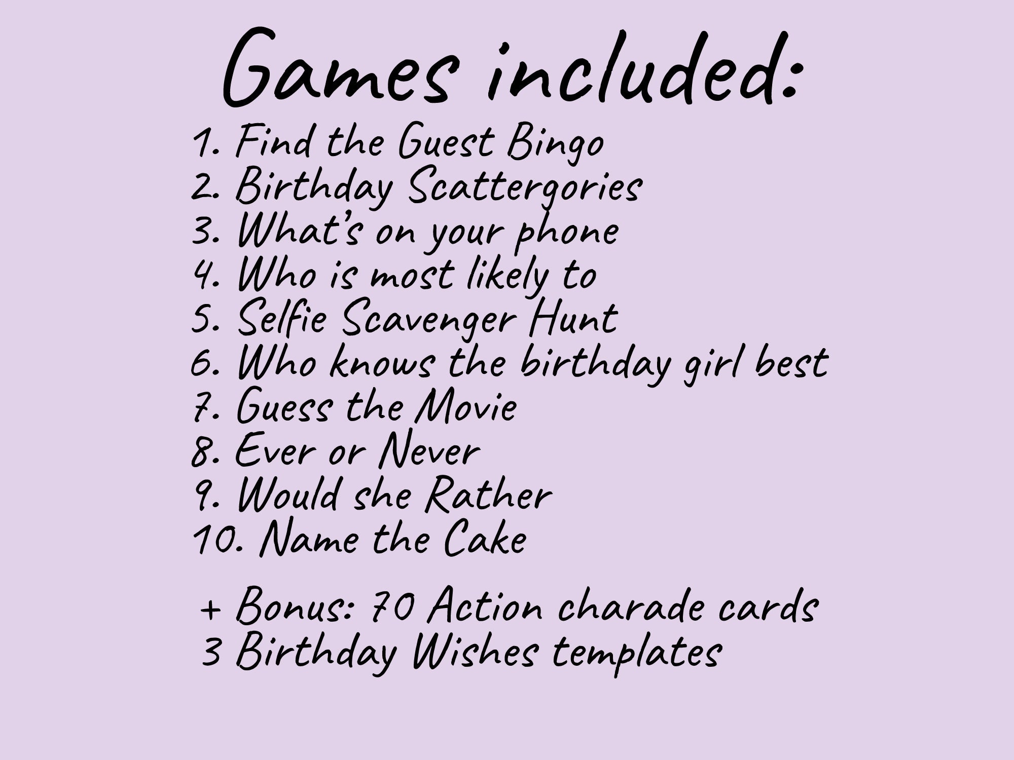 Birthday Scenario Game Video Game