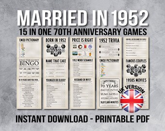 1952 Quiz Printable - Etsy