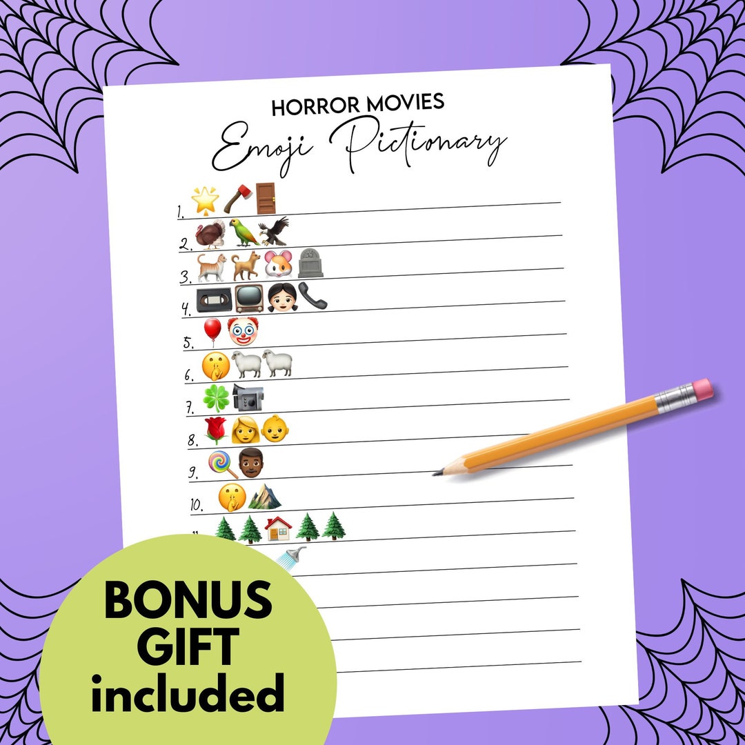 Halloween Emoji Game Thrilling Trivia and Charades for Horror Movie ...