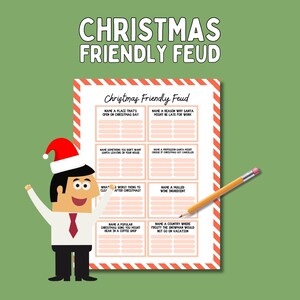Christmas Office Friendly Feud Game, Printable Office Game for ...