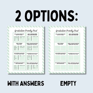 Graduation Friendly Feud Game - Fun Grad Party Activity, College Trivia ...