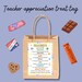 Teacher Appreciation Candy Bar Poster Editable in Canva, Welcome Back ...
