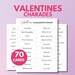 Valentine's Charades, Fun Family Valentines Game for Kids Teens and ...