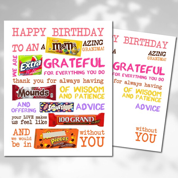 Candy Gram Poster - Etsy