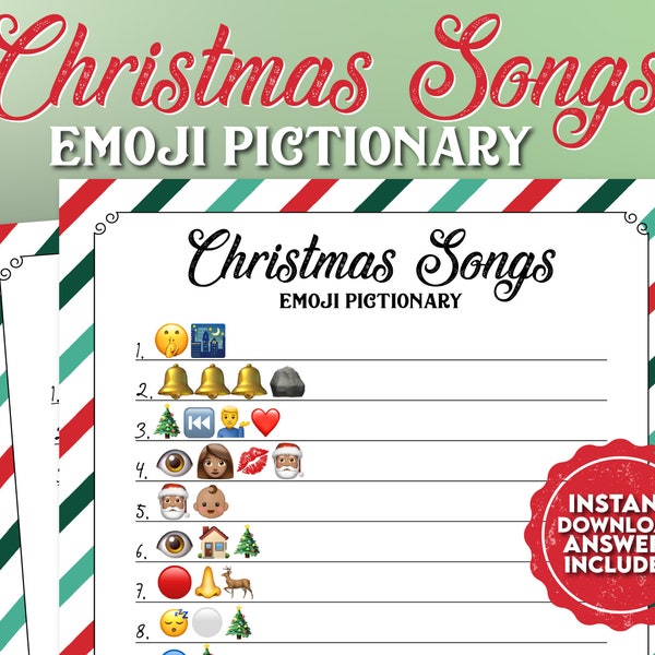 Emoji Christmas Songs - Etsy