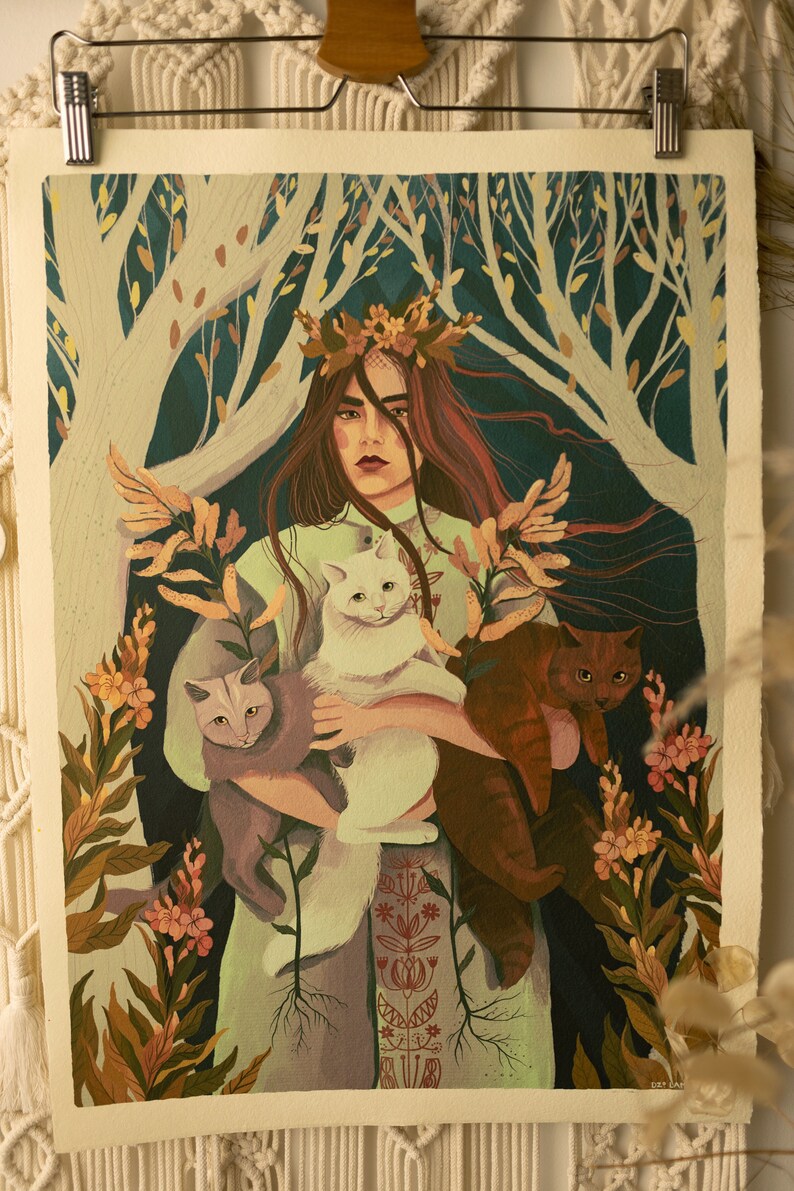 A2 Poster Dziewanna Slavic Goddess | Etsy