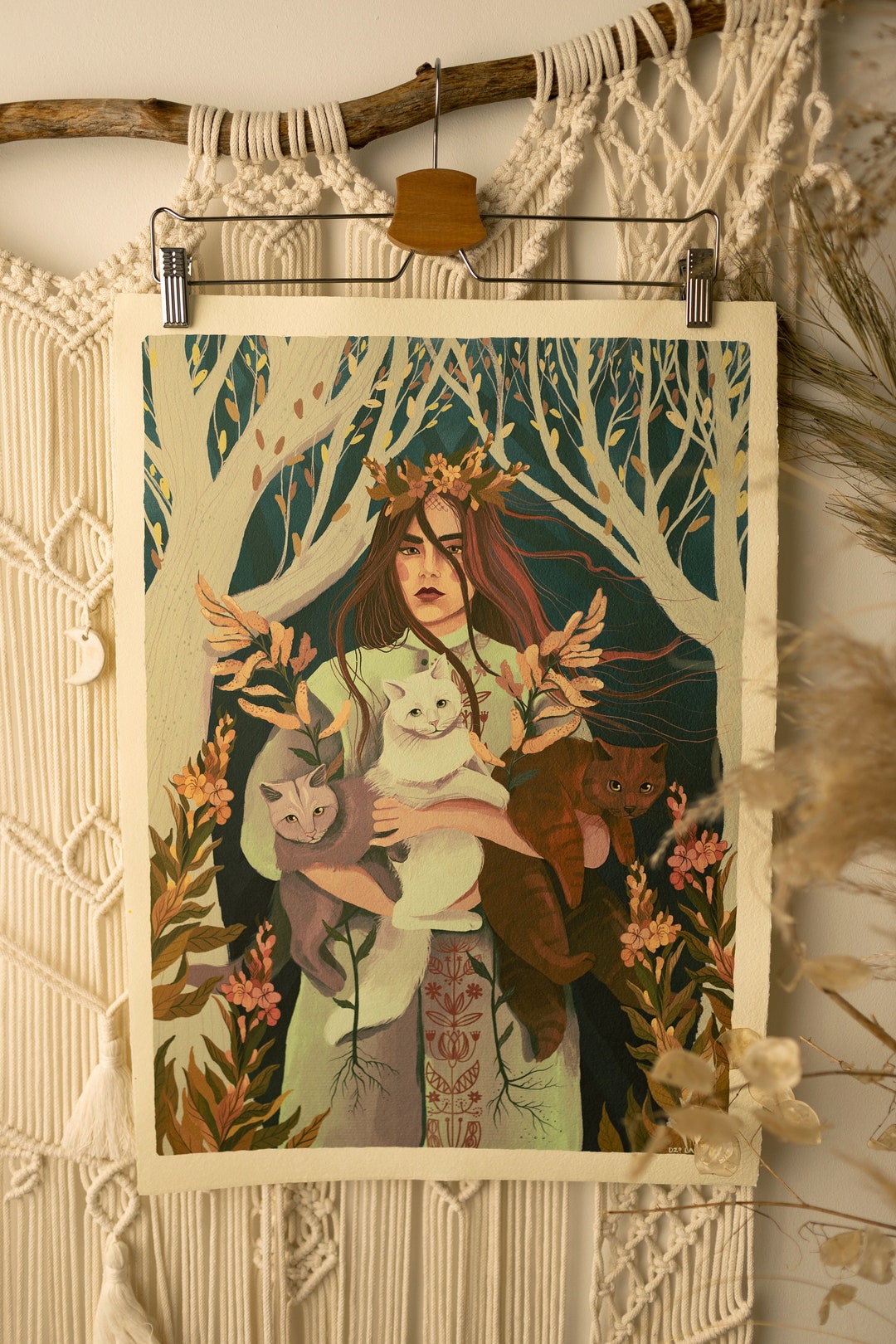 A2 Poster Dziewanna, Slavic Goddess - Etsy