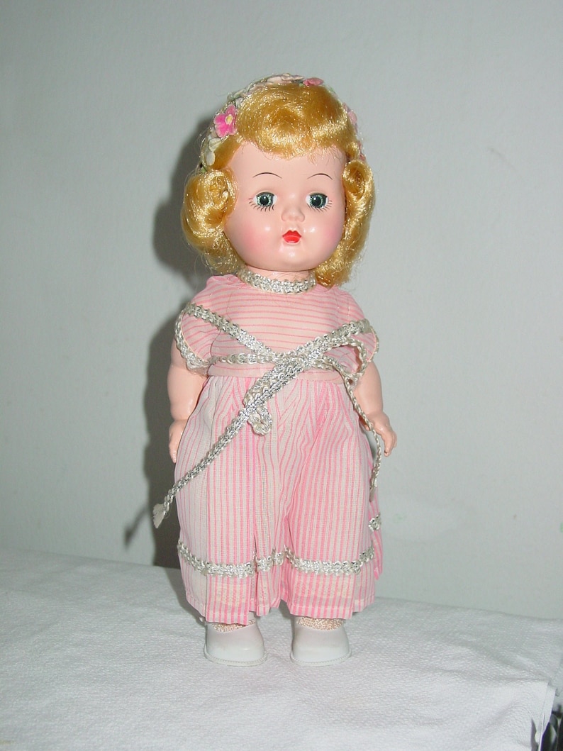 Vintage Doll 1950s Hard Plastic 10.5 Miss Addie by Block Doll Co Near ...