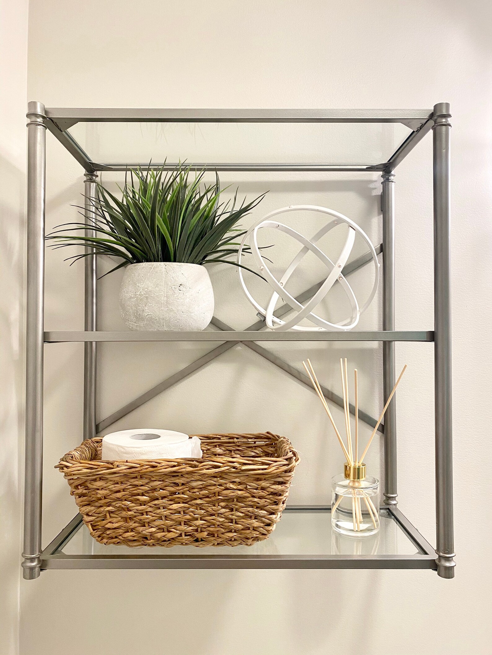 Shelf Sphere Decor Wood Orb Wood and Crystal Sphere Tiered - Etsy