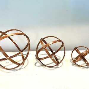 Wood Sphere, Table Decor, Industrial Decor, Rustic Orb, Bookshelf Decor ...