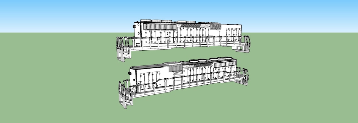 N-scale BNSF 300/7500 SD40B-2 - Etsy