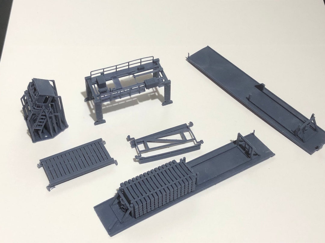 N Scale Mow Concrete Tie Gantry and Loader Set - 3D Resin Kit - Etsy