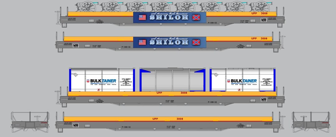 N Scale UPP 3008 Flat Car - Etsy