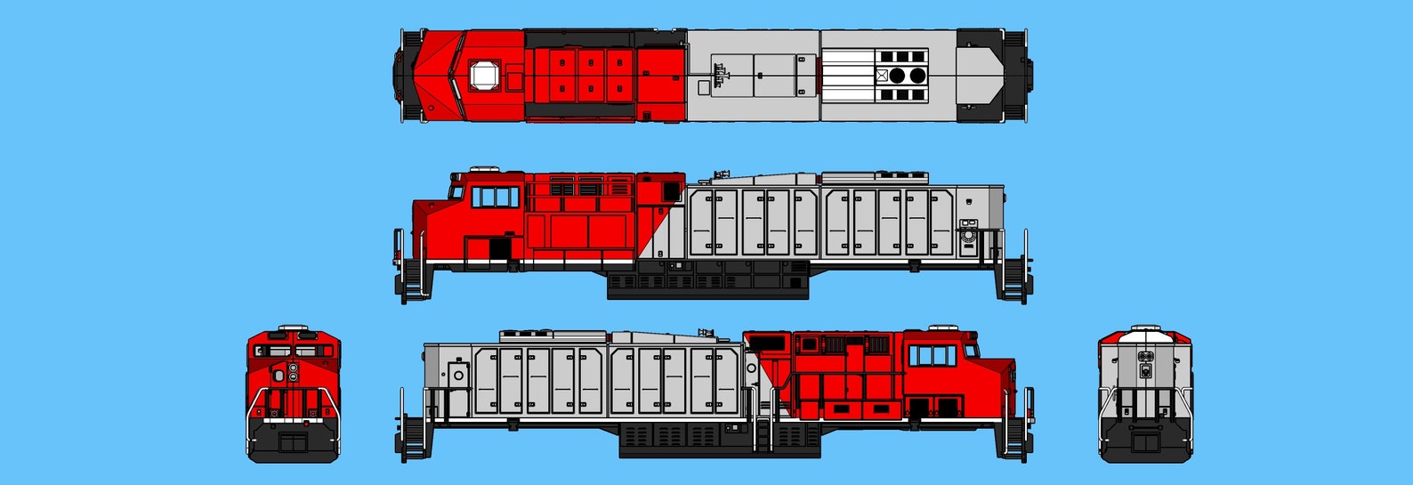 N Scale WABTEC 3000 Battery Electric Locomotive - 3D Resin Kit - Etsy