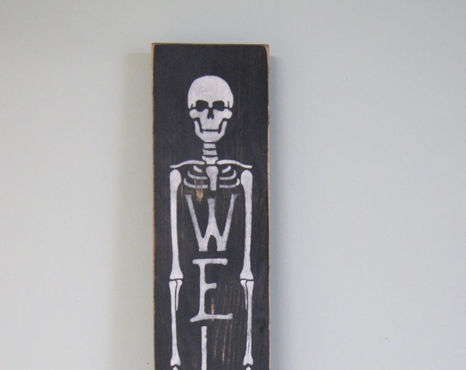 Skeleton Welcome Sign - Etsy
