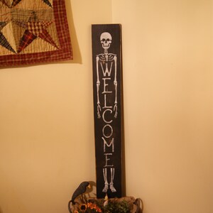 Skeleton Welcome Sign - Etsy