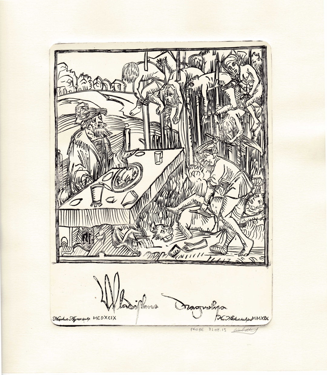 Burin Chisel Engraving After Markus Ayrer 1499 Vlad Tepes - Etsy