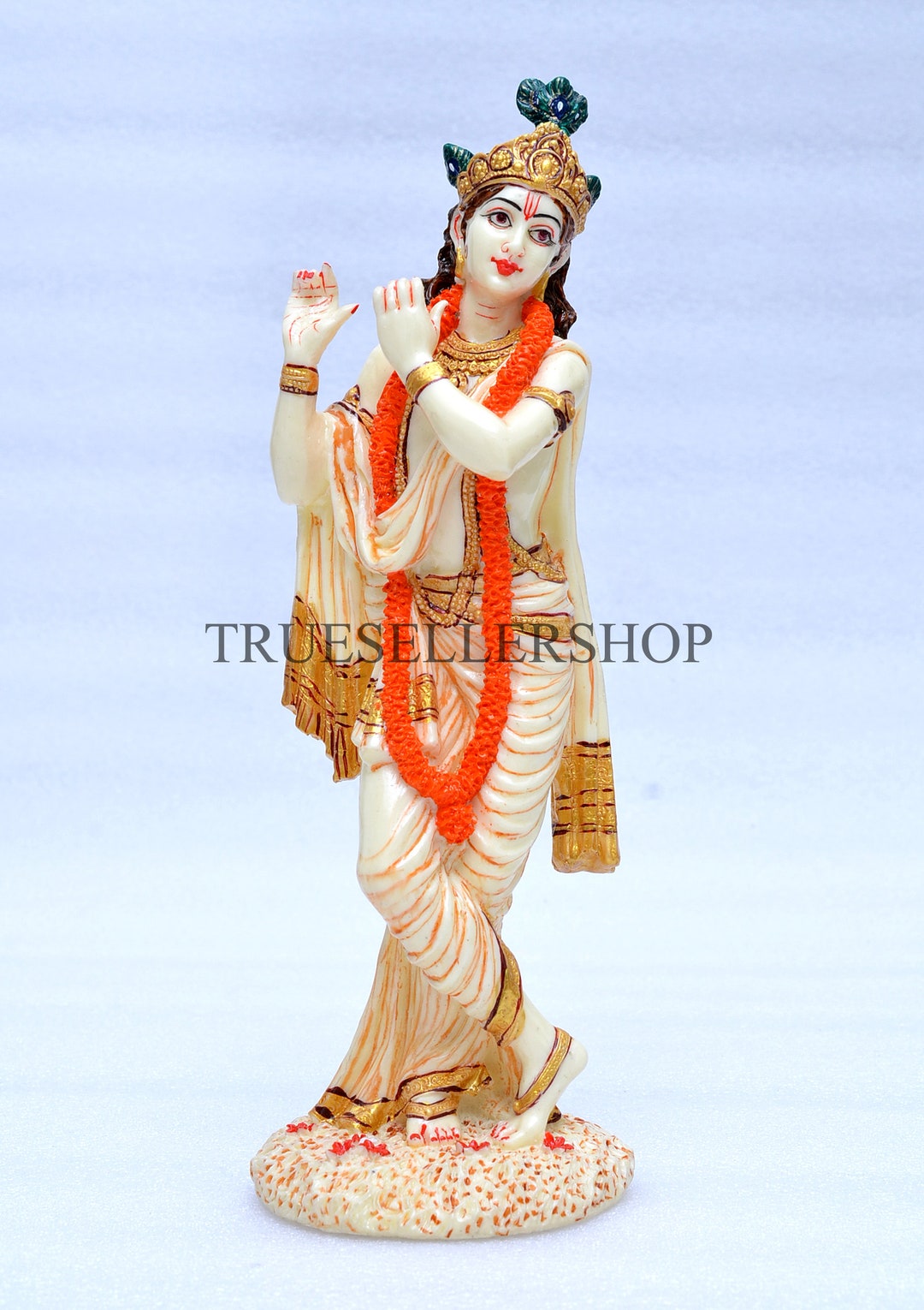 Marble Krishna Statue 25 Cm Lord Krishna Idol Shri Krishan - Etsy