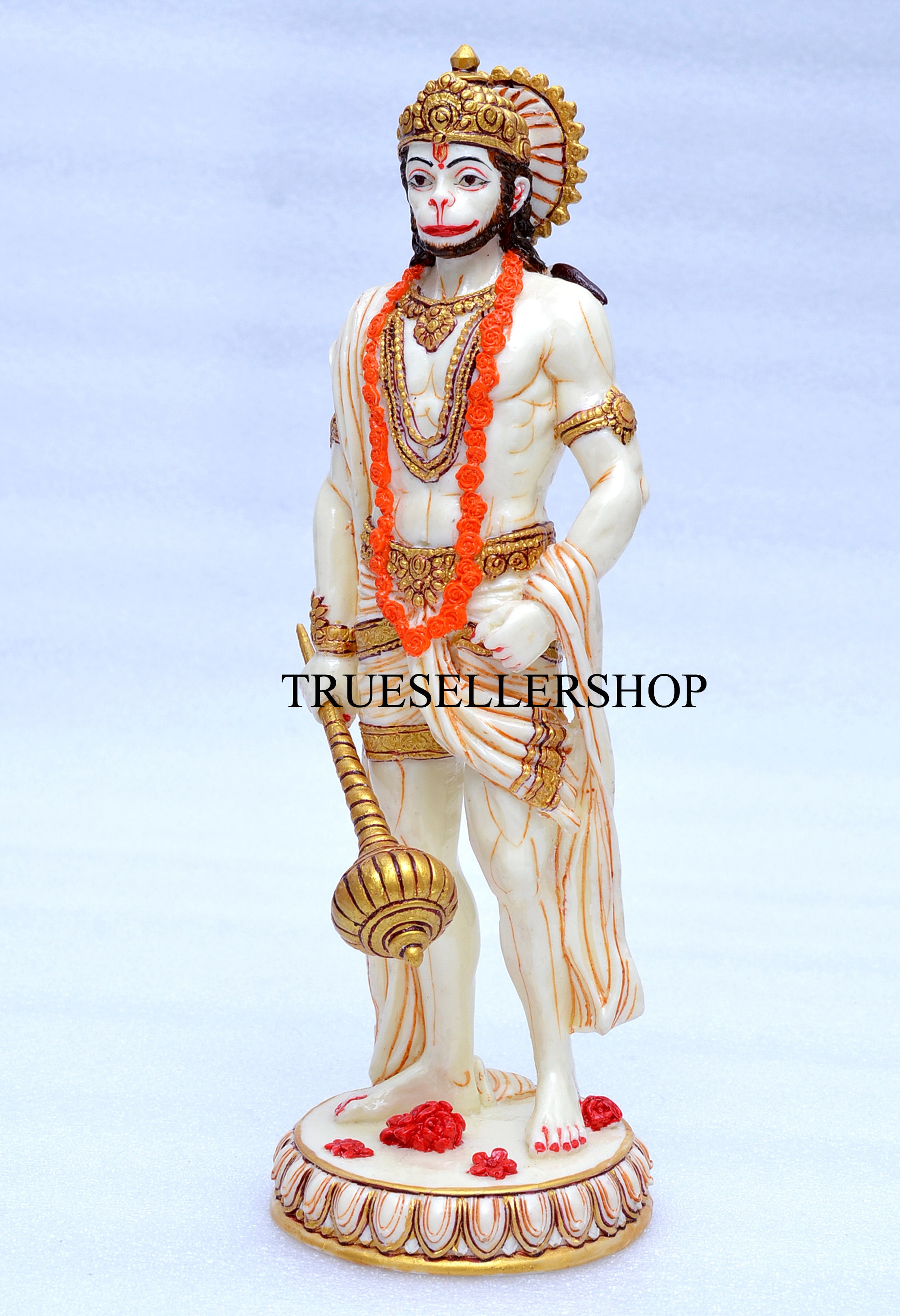 Lord Hanuman Statue, 10 Cm Standing Hanuman Figurine, Standing Hanumaan ...