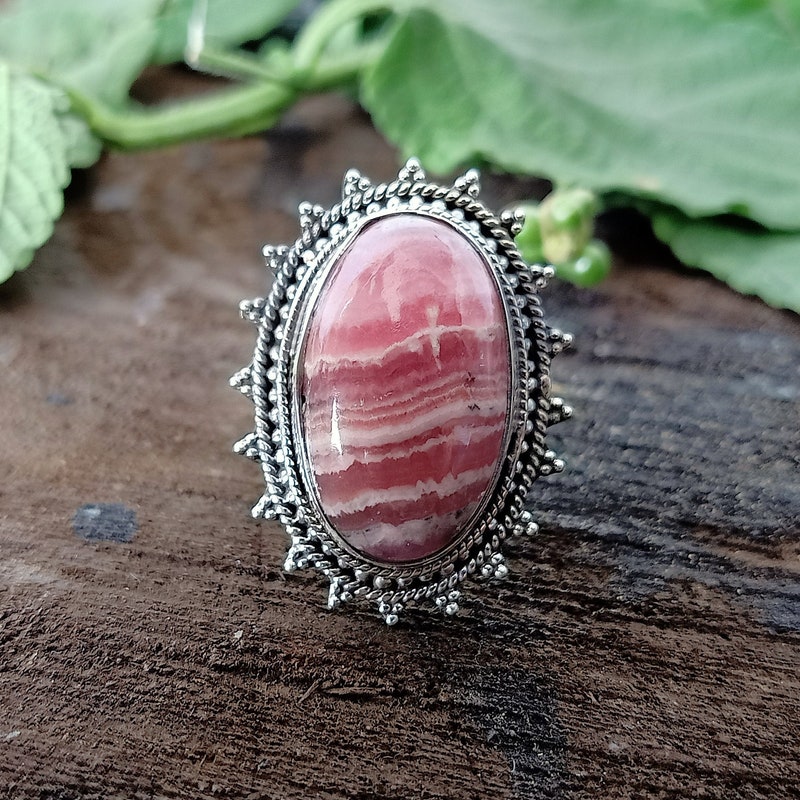 Pink Stone Ring - Etsy