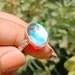 Rainbow Crystal Ring , Unique Bohemian Ring , Unique Silver Ring ...