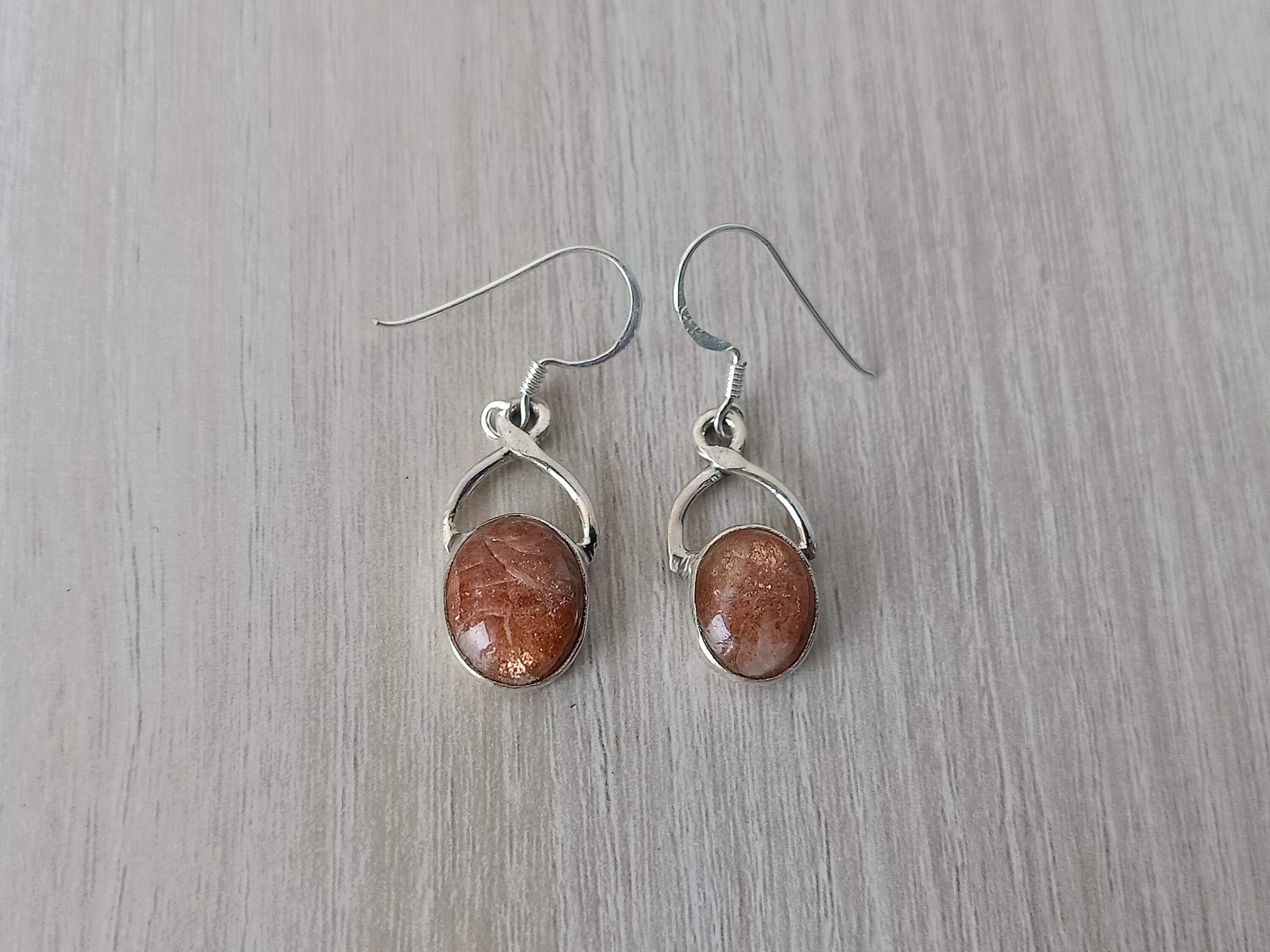 Sunstone sterling silver earring Sunstone earring earrings | Etsy
