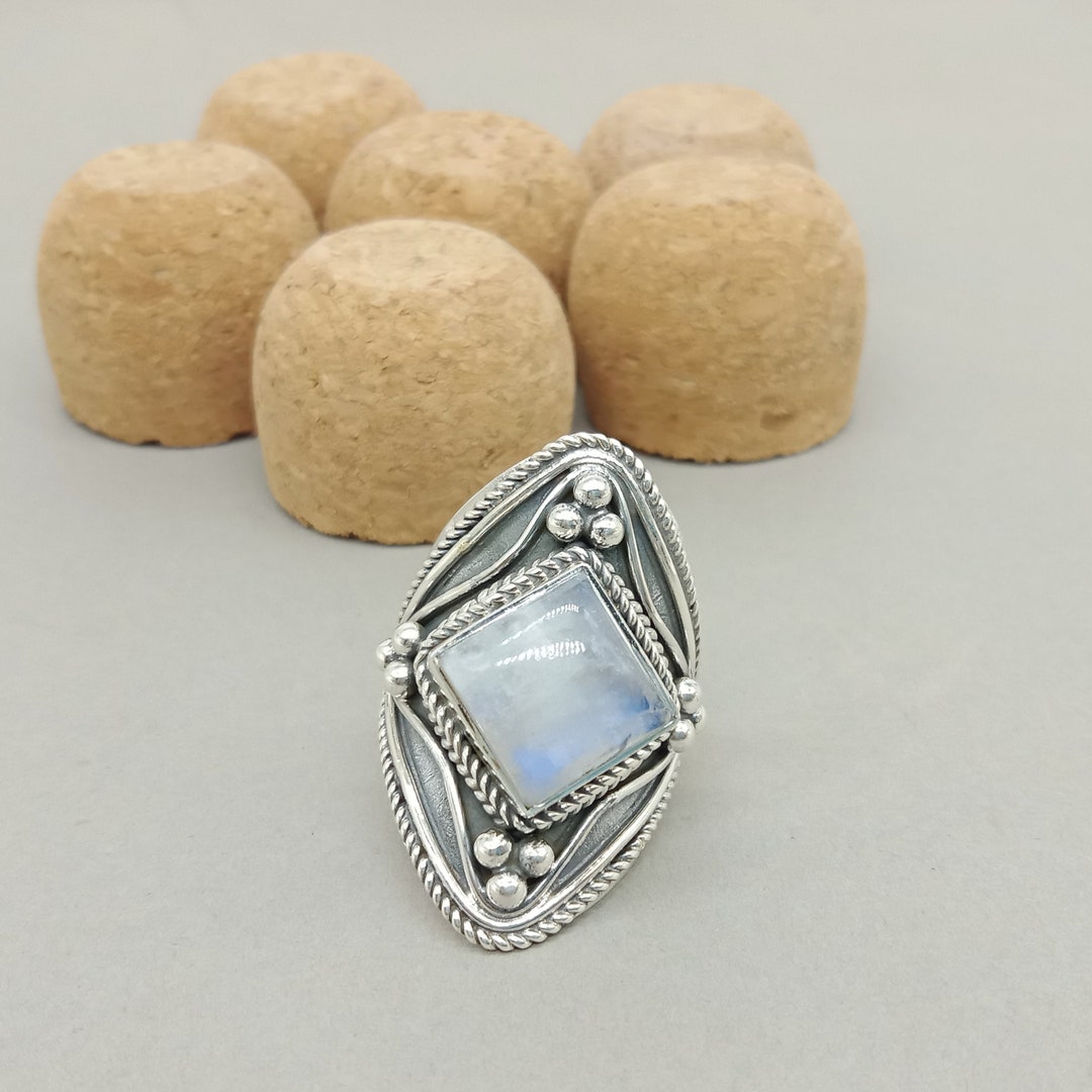Bluestone Ring , Handmade Ring, Statement Rings, Jewelry, Silver Ring ...