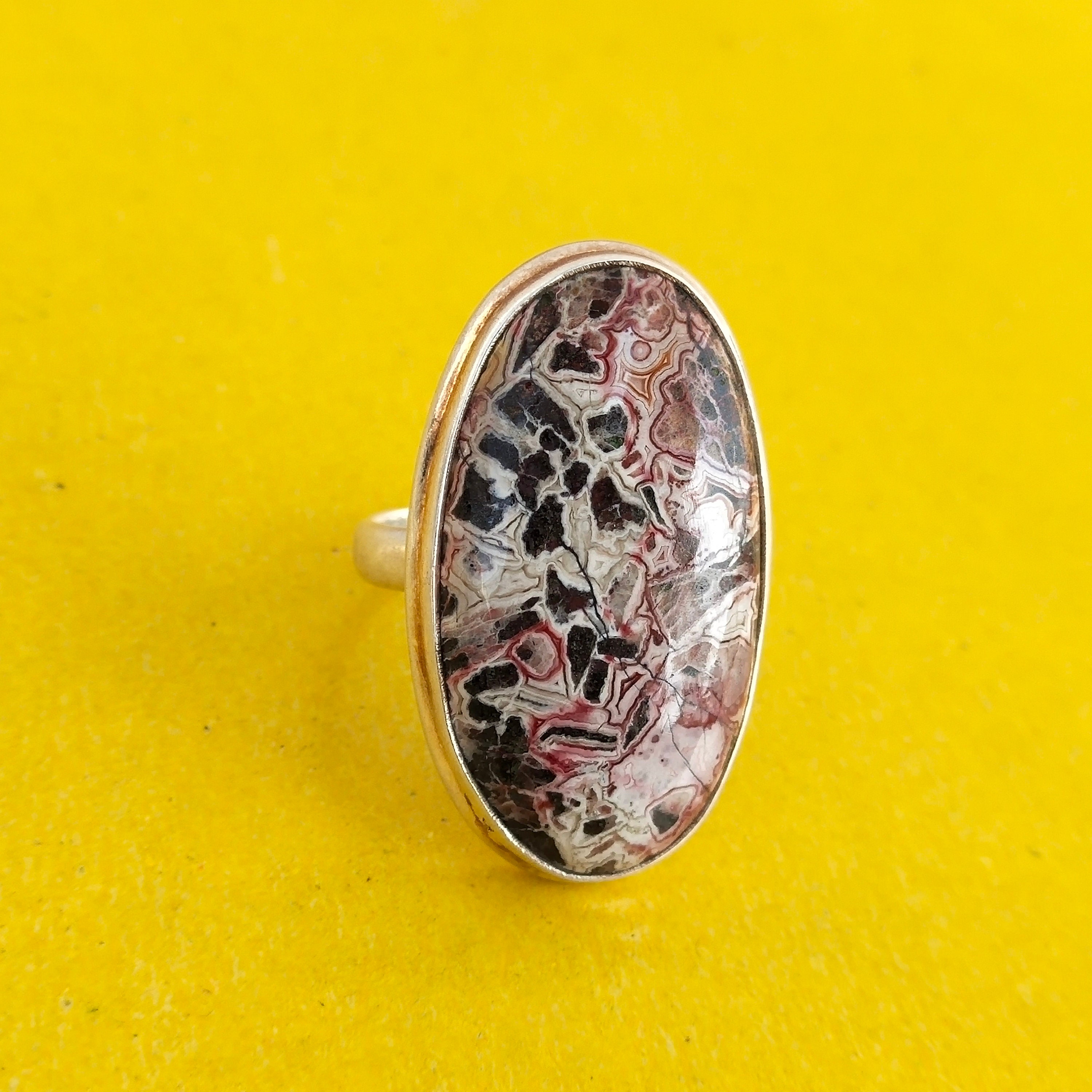 Natural Jasper Stone Ring Handmade Jasper Ring Big Oval - Etsy