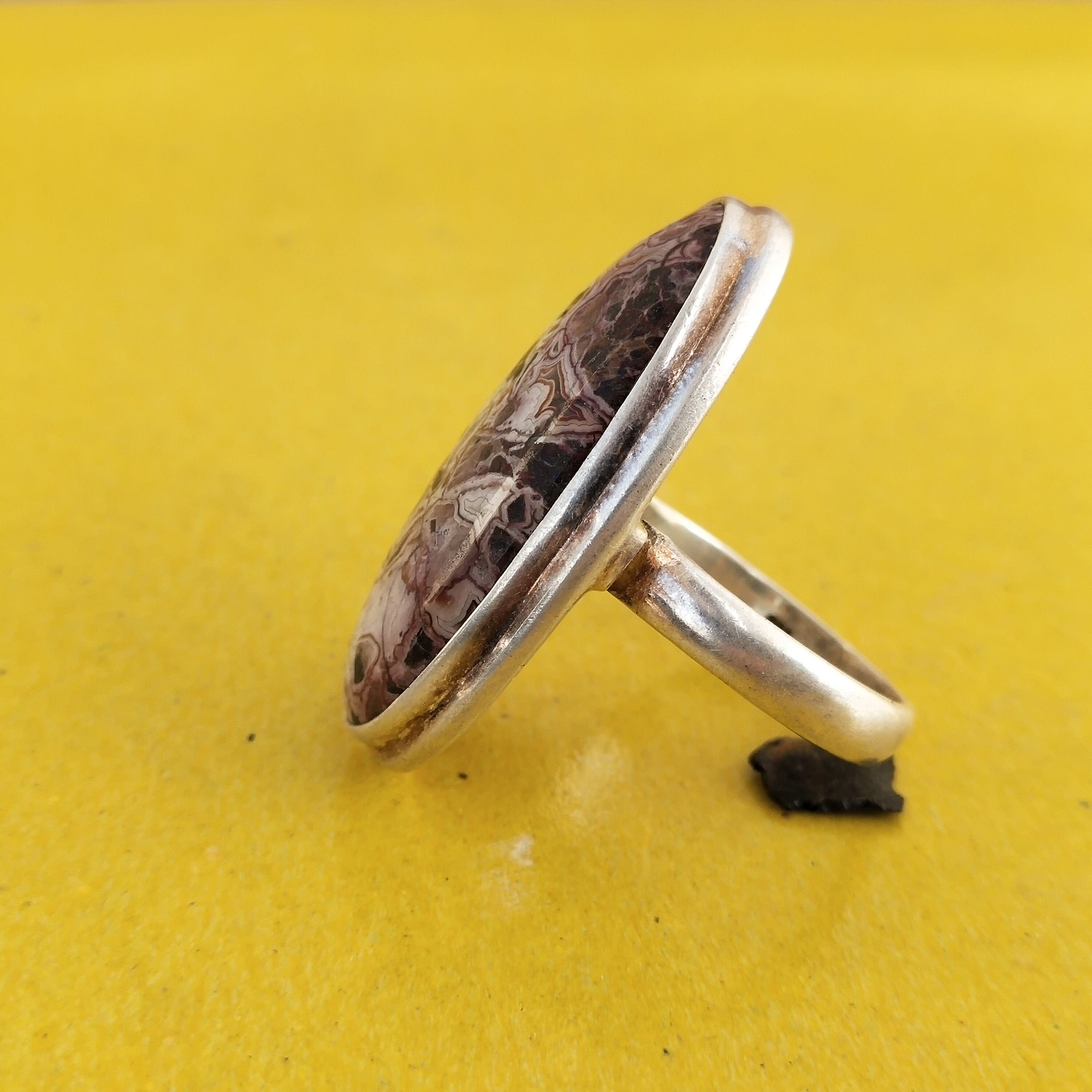 Natural Jasper Stone Ring , Handmade Jasper Ring , Big Oval Size Ring ...