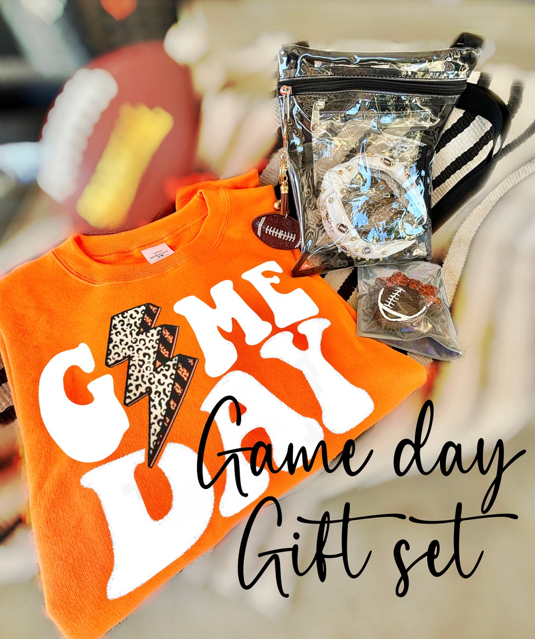 Choose Your Team Colors Game Day Gift Box Football Game Day Set Stadium ...