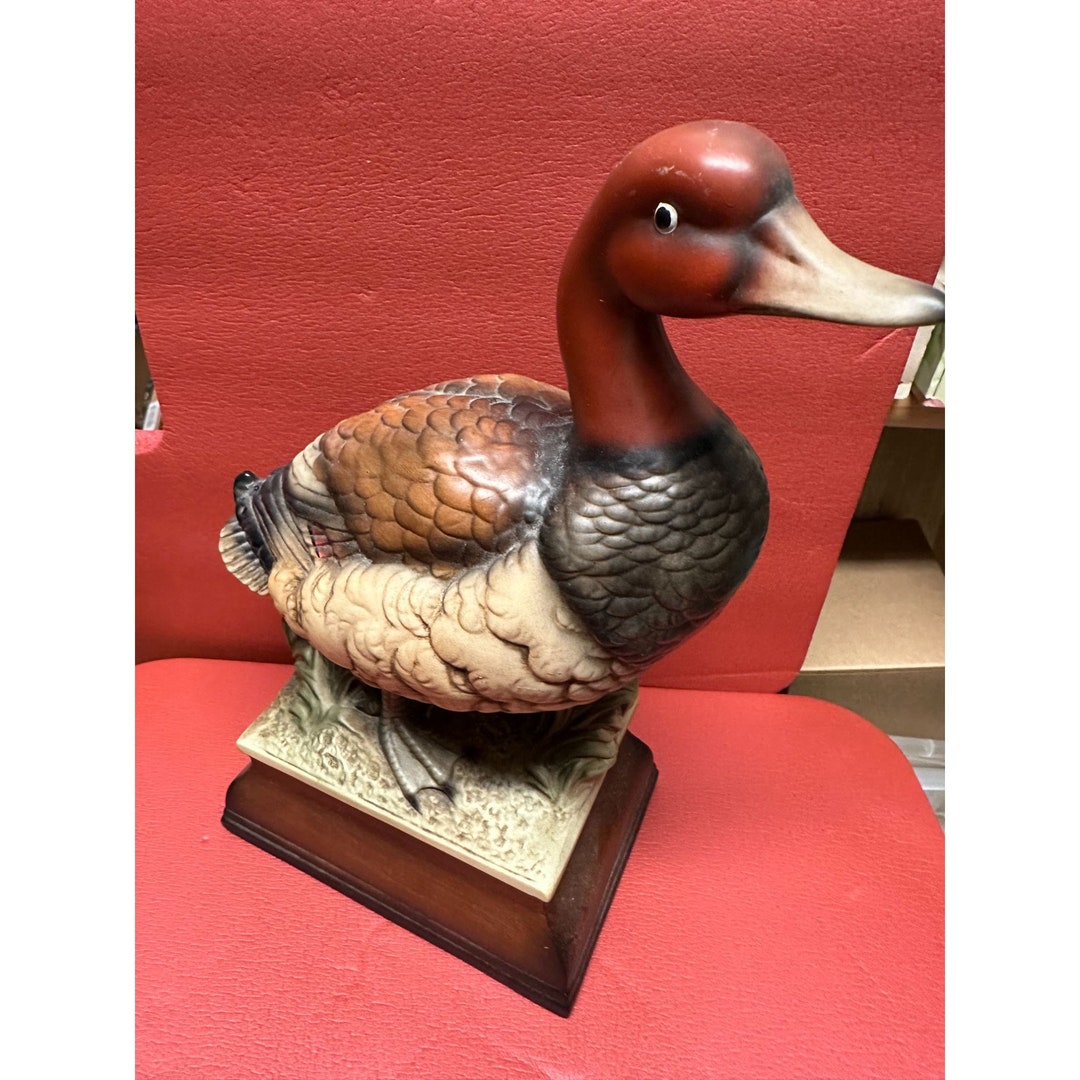 Vintage Red Headed Duck Ceramic Figurine Statue Stamped Japan - Etsy