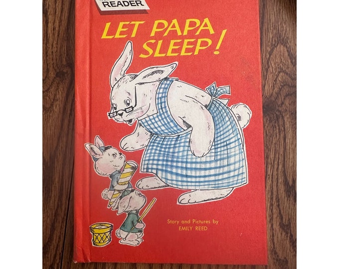 Let Papa Sleep! by Emily Reed, Easy Reader Wonder Book 1963 - Etsy