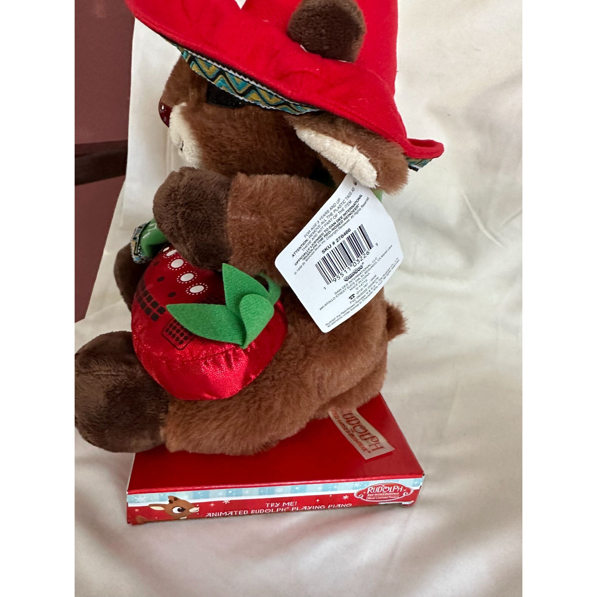 Dan Dee Animated Musical Rudolph Playing Piano NEW - Etsy