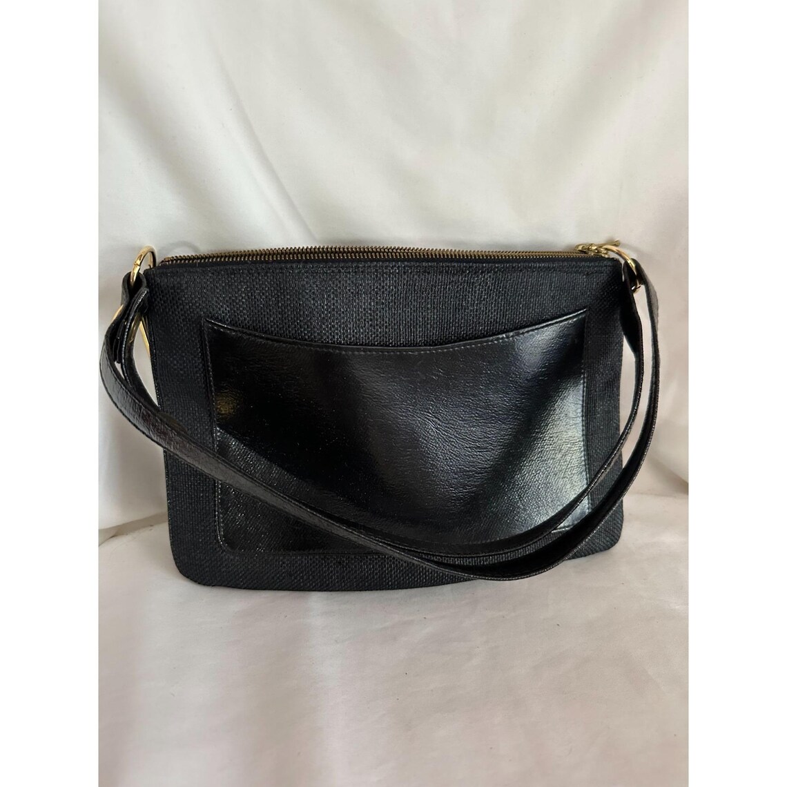 Vintage Walborg Handbag Made in Italy Linen/patent Leather, Adj Strap ...