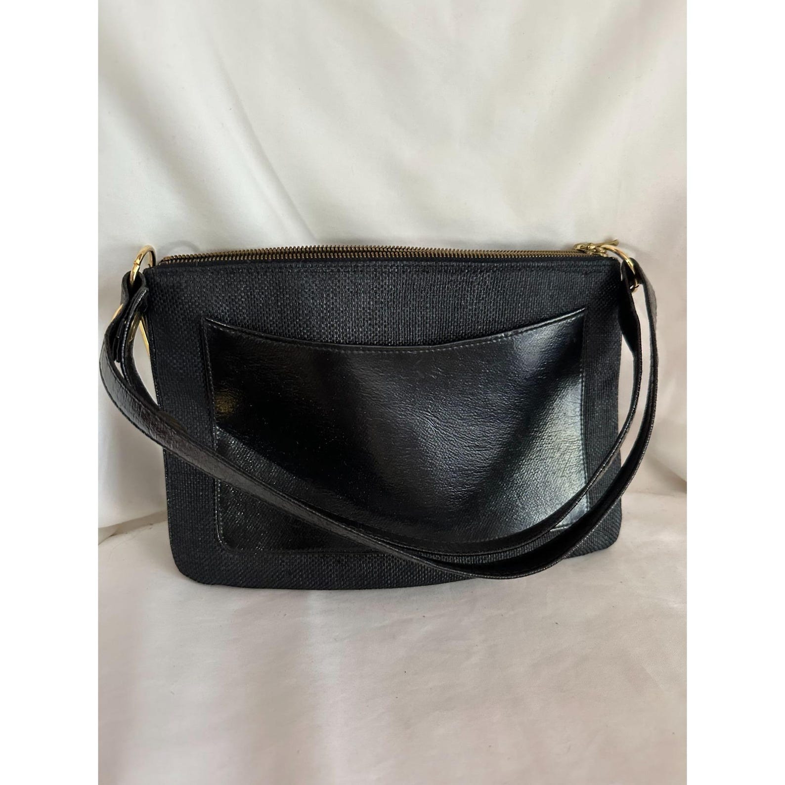 Vintage Walborg Handbag Made in Italy Linen/patent Leather, Adj Strap ...
