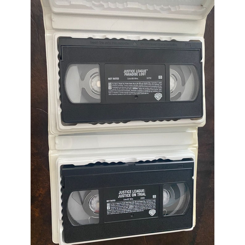 2 Justice League VHS Tapes Paradise Lost and Justice on Trial - Etsy Australia