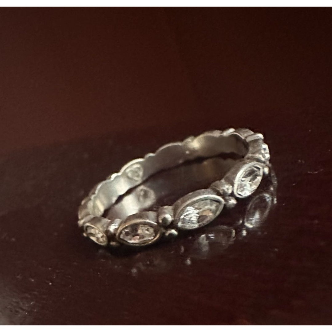 2 Brighton Stacklabe Rings: Scalloped Stack Ring Size 9 Amd X Design 7 ...