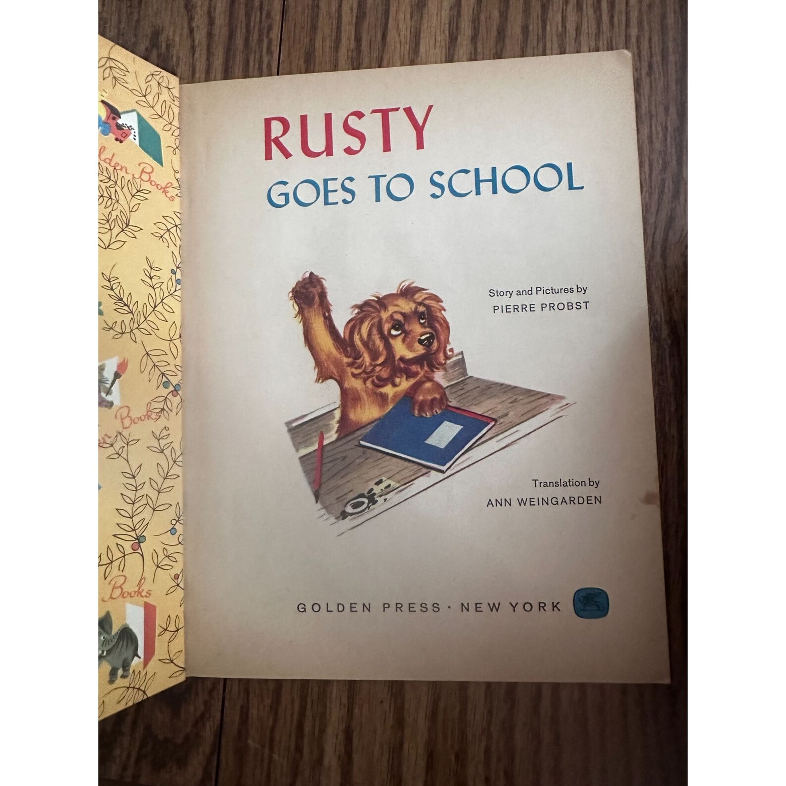 Rusty Goes to School Little Golden Book 1962 Edition - Etsy
