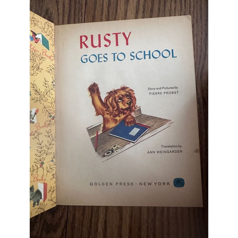 Rusty Goes to School Little Golden Book 1962 Edition - Etsy