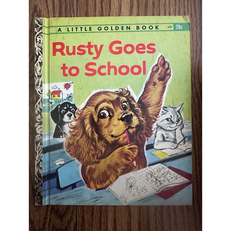 Rusty Goes to School Little Golden Book 1962 Edition - Etsy