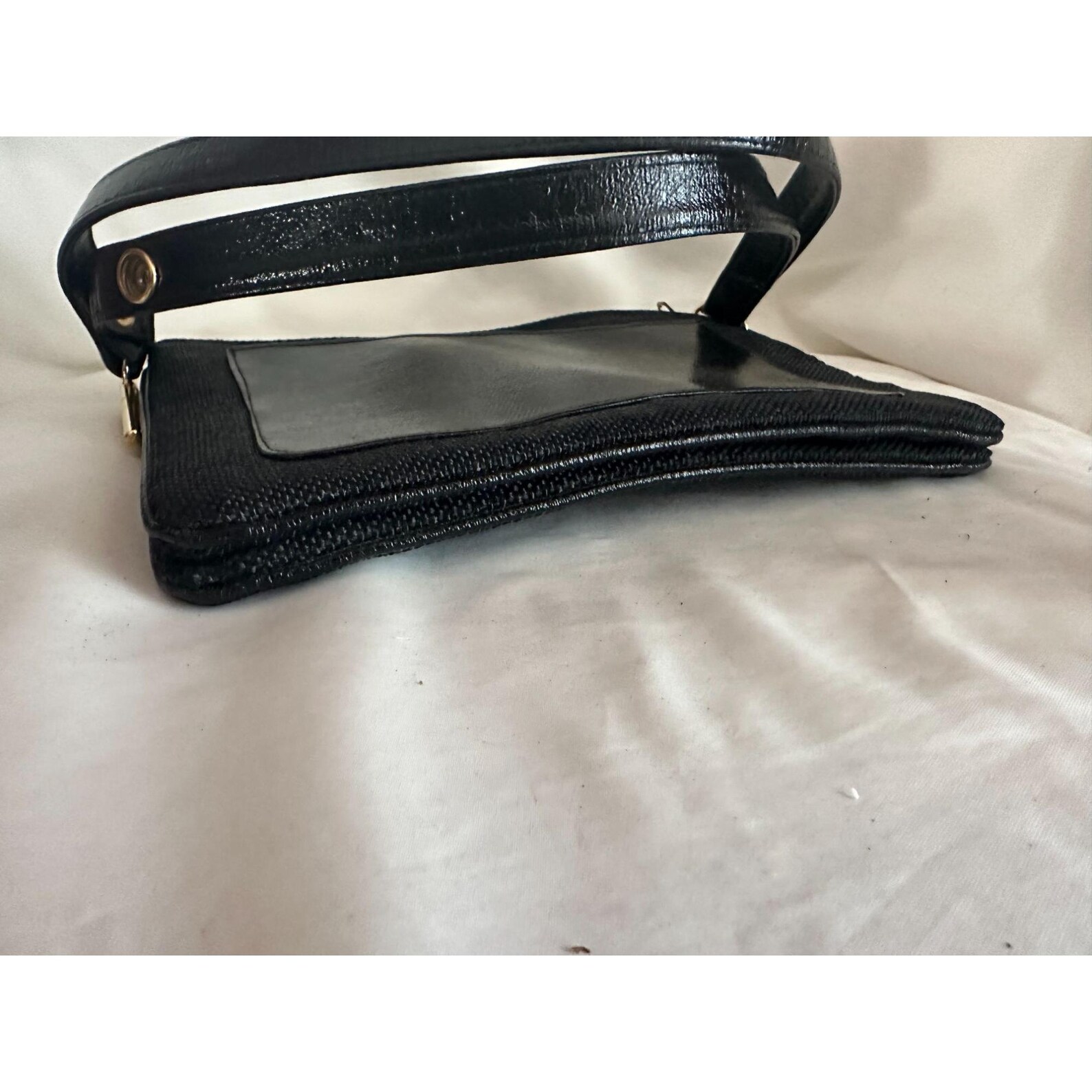 Vintage Walborg Handbag Made in Italy Linen/patent Leather, Adj Strap ...