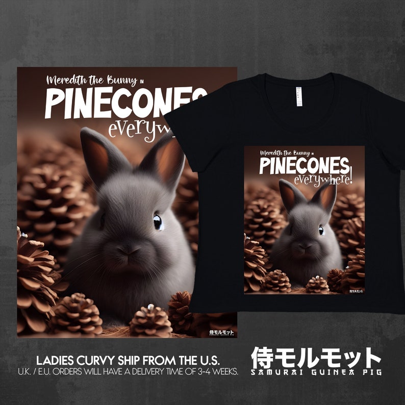 Meredith the Bunny Pinecone Movie (ladies) - Etsy