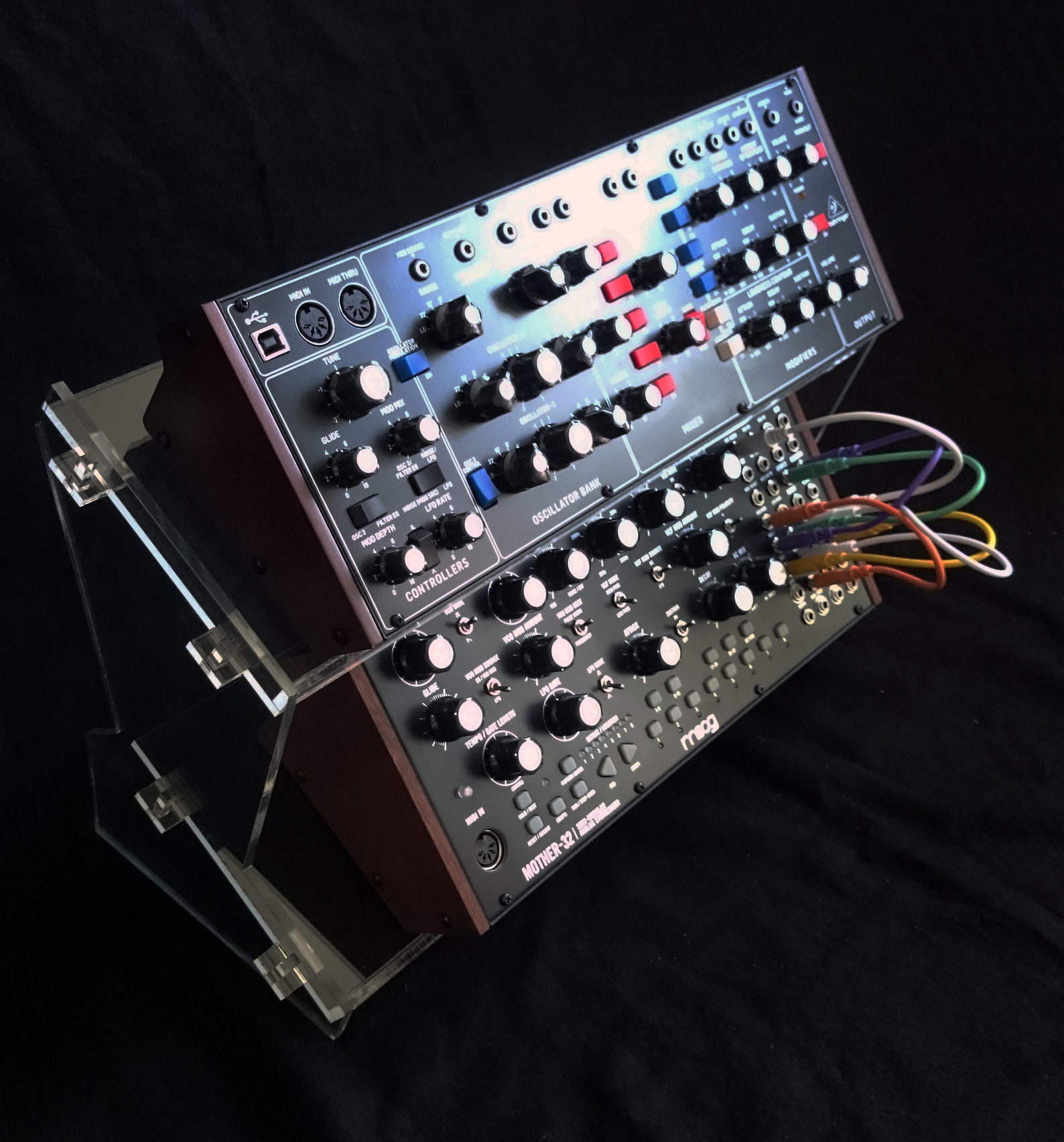 Acrylic Synth Stand Type1 2tier Long for Behringer Model D and | Etsy